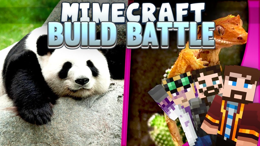 Minecraft Build Battles – Panda and Lizard – INTHEFAME