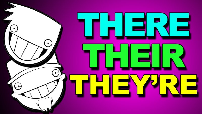 There Vs. Their Vs. They're – INTHEFAME