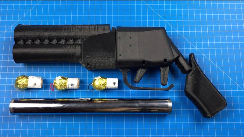 3D Printed Firework Shotgun Prototype – INTHEFAME