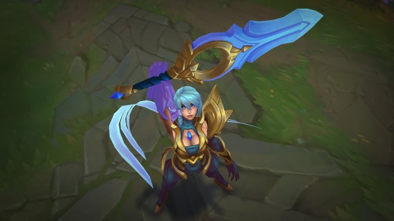 Dawnbringer Riven | VS. Skin Preview – League of Legends – INTHEFAME