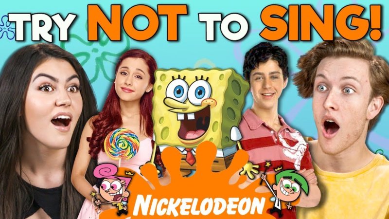 Teens React To Try Not To Sing Along Challenge (Nickelodeon Edition ...