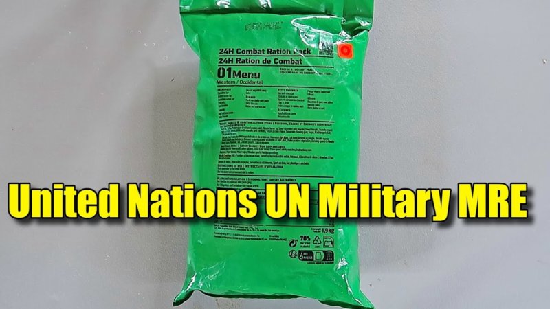 Tasting United Nations UN Military MRE Combat Ration Pack (Meal Ready ...