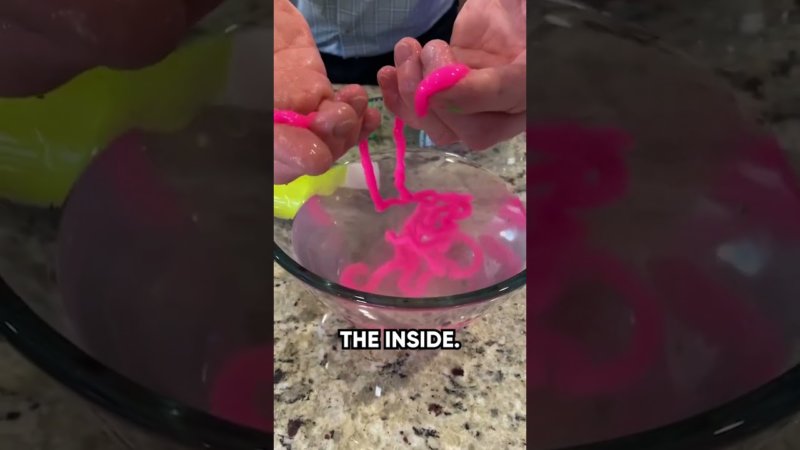 Sodium Alginate + calcium chloride= Slime Snakes – INTHEFAME