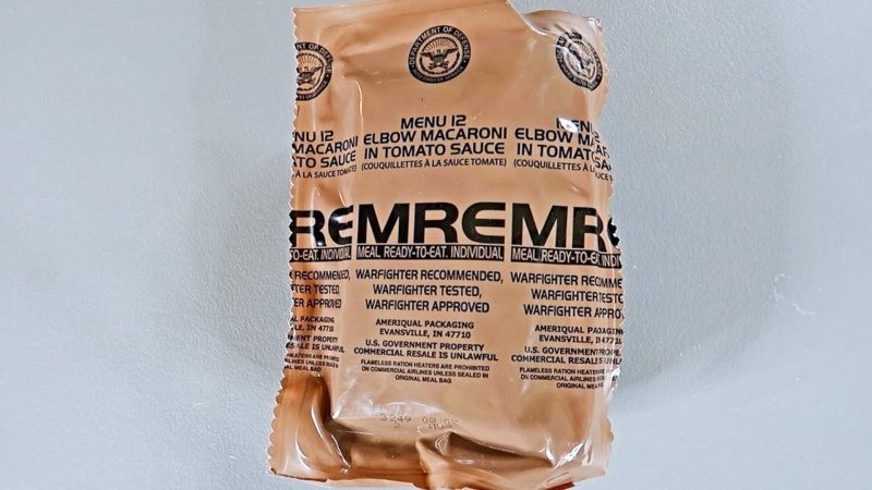 Testing 2024 US Army MRE (Meal Ready To Eat) Menu 12 Taste Test – INTHEFAME