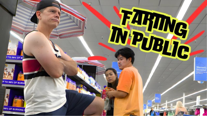 The Pooter – Farting at Walmart – Pooting in Public – INTHEFAME