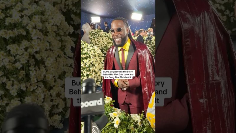 Burna Boy Shares the Story of His Ozwald Boateng Designed Outfit At the ...
