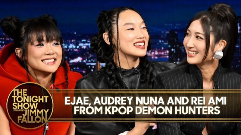EJAE, Audrey Nuna & Rei Ami from KPop Demon Hunters Get Surprised with ...